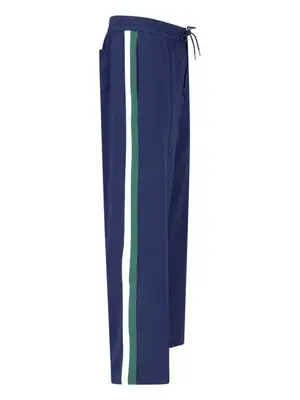 Adidas Polo Ralph Lauren Cow Print Wide Leg Sweatpants - Blue