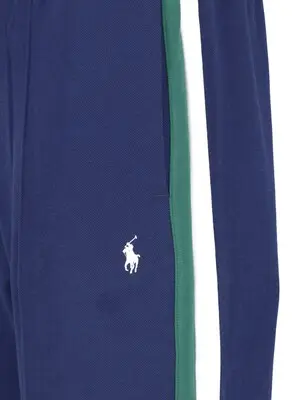 Adidas Polo Ralph Lauren Cow Print Wide Leg Sweatpants - Blue