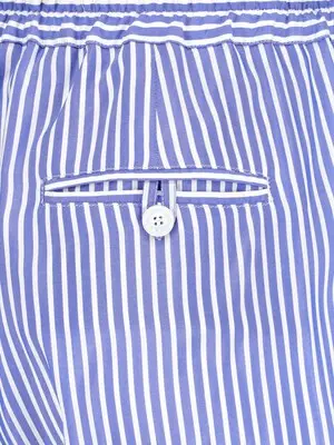 Kiton Wide Leg Silk Pants - Blue