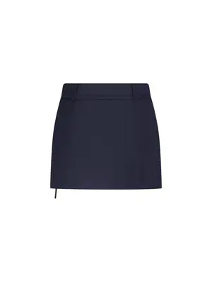 DUNST Belted Mini Skirt