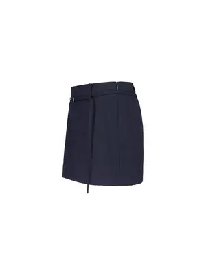 DUNST Belted Mini Skirt