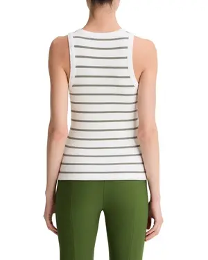 Vince Stripe Scoop Neck Tank Top