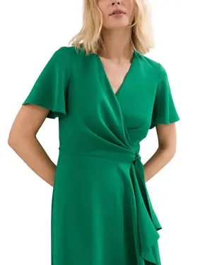 PHASE EIGHT Julissa Emerald Wrap Midi Dress - Green