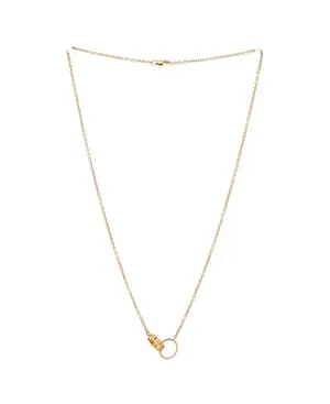 CARTIER Love Interlocking 18k Rose Gold Necklace