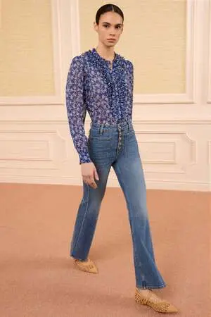 Ulla Johnson Clio Printed Silk Blouse