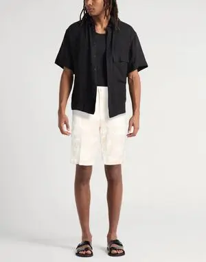 120% Lino Camouflage Linen Shorts