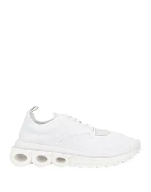 FERRAGAMO Soft Leather And Textile Fiber Sneakers