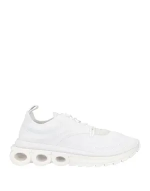 FERRAGAMO Soft Leather And Textile Fiber Sneakers