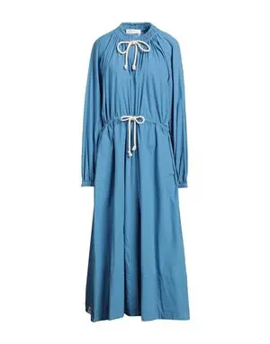 JIL SANDER Maxi Cotton Dress - Blue