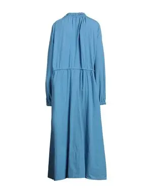 JIL SANDER Maxi Cotton Dress - Blue