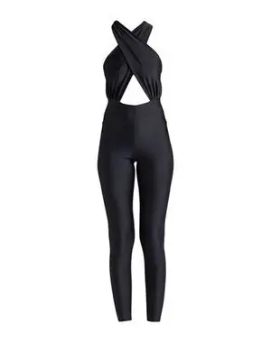 Andamane Solid Sleeveless Jumpsuit Black