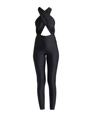Andamane Solid Sleeveless Jumpsuit - Black