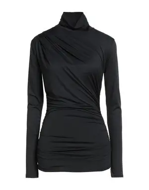ANIYE BY Long Sleeve Turtleneck With Gathered Detailing - Black
