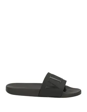 Valentino Garavani Rubber Pool Slides - Black