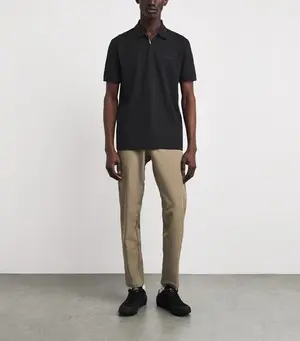 BOSS Pima Cotton Logo Polo Shirt - Blue