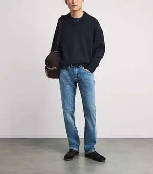 7 For All Mankind Wool-blend Double V-neck Sweater