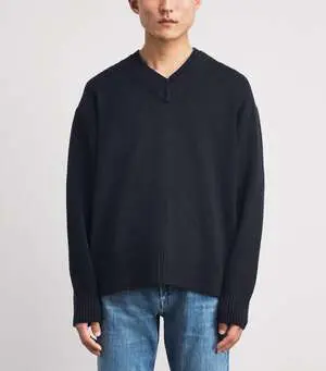 7 For All Mankind Wool-blend Double V-neck Sweater