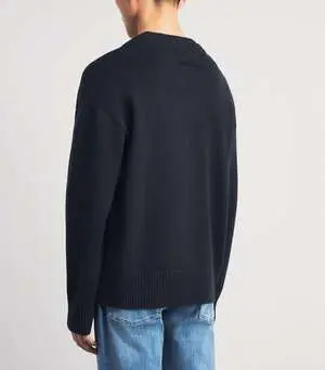 7 For All Mankind Wool-blend Double V-neck Sweater
