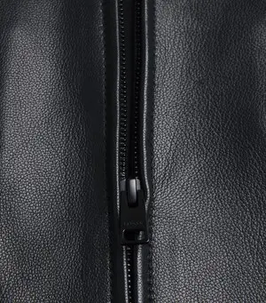 Sandro Leather Bomber Jacket