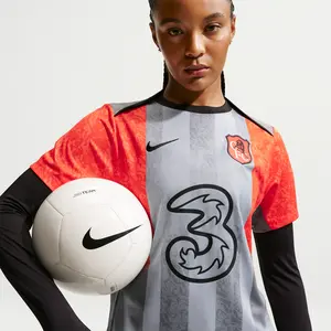 Nike Chelsea Fc Academy Pro Se Dri-fit Soccer Pre-match Short-sleeve Top - Grey