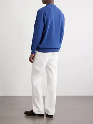BEAMS Cotton-blend Piqué Polo Shirt