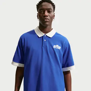 Nike Sportswear Club Oversized Short-sleeve Polo - Blue