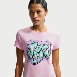 Nike Chill Knit Slim Cropped T-shirt - Pink