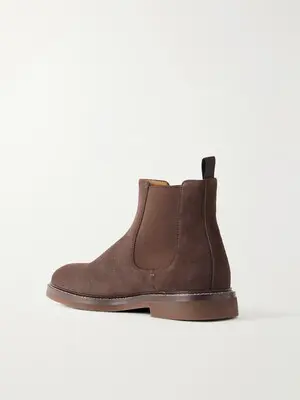 Brunello Cucinelli Suede Chelsea Boots
