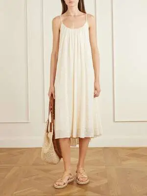 ERES Confidentielle Draped Silk And Cotton-blend Cover-up