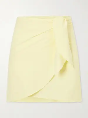 Hunza G Stretch-jersey Pareo - Yellow