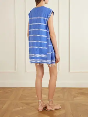LEMLEM Elina Cotton-gauze Coverup - Blue