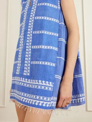 LEMLEM Elina Cotton-gauze Coverup - Blue