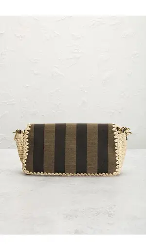 Undefined Fendi Pequin Baguette Shoulder Bag