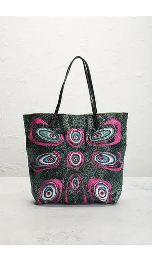 Undefined Fendi Beaded Vintage Tote Bag