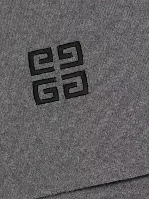 Givenchy Logo-embroidered Knitted Scarf