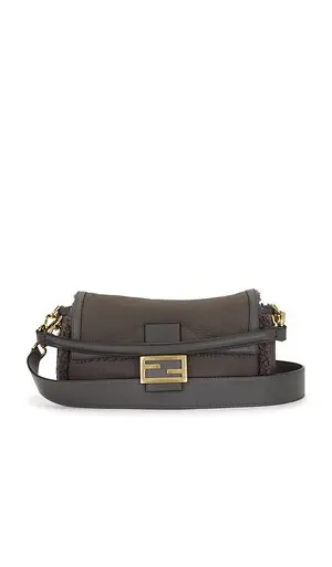 Undefined Fendi Shearling Baguette Shoulder Bag