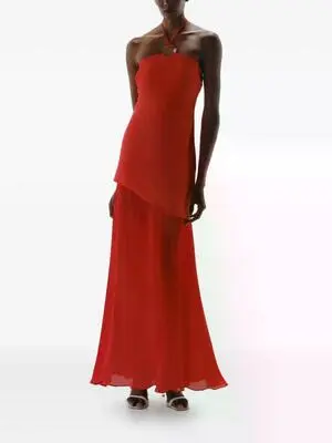 BAOBAB Gaia Halter-ring Pleated Maxi Dress