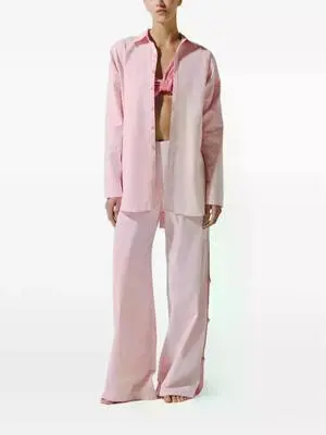 BAOBAB Wayra Resin-stones Embellished Slit Trousers - Pink