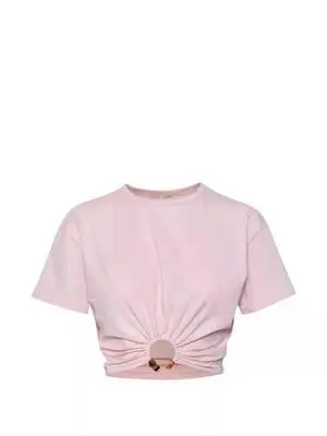 BAOBAB Tika Ruched Ring-detail T-shirt - Pink