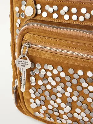 Acne Studios Embellished Suede Shoulder Bag