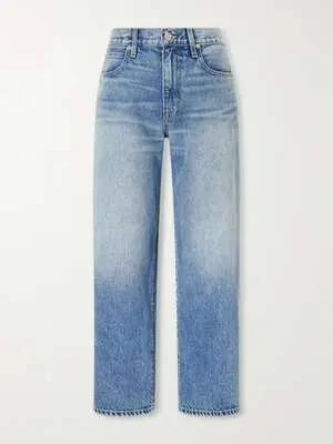SLVRLAKE Hunter Cropped Mid-rise Straight-leg Jeans