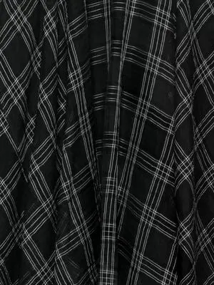 MARC LE BIHAN Check-pattern Asymmetric Skirt