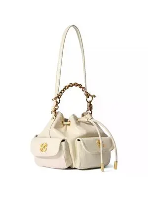 Off-White Leather Bucket Bag