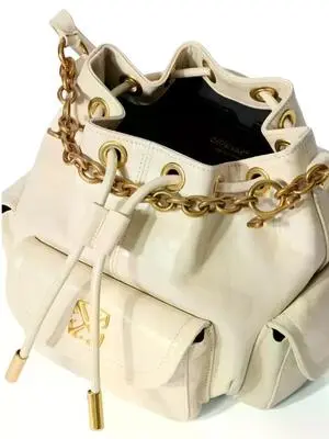 Off-White Leather Bucket Bag