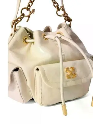 Off-White Leather Bucket Bag