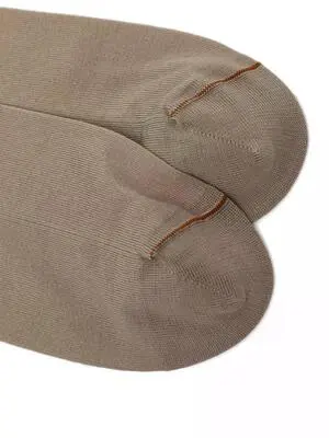 Zegna Tonal-stitching Socks - Neutrals