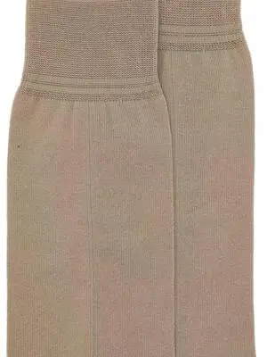Zegna Tonal-stitching Socks - Neutrals