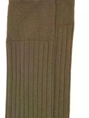 Zegna Logo-print Mid-calf Socks - Neutrals