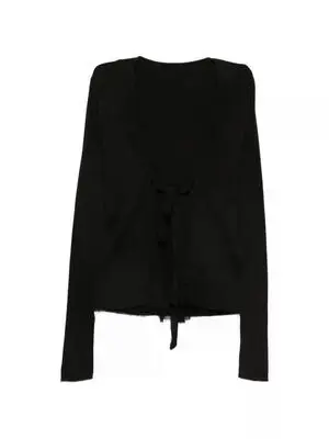 Masnada Ribbed Tie-front Cardigan