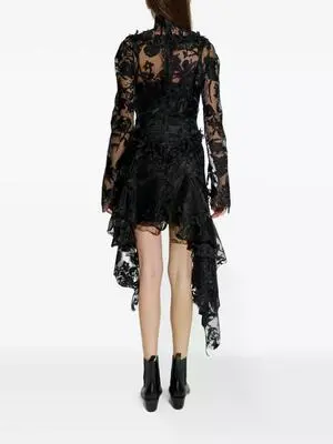 Alexander McQueen Ruffled Asymmetric Dress